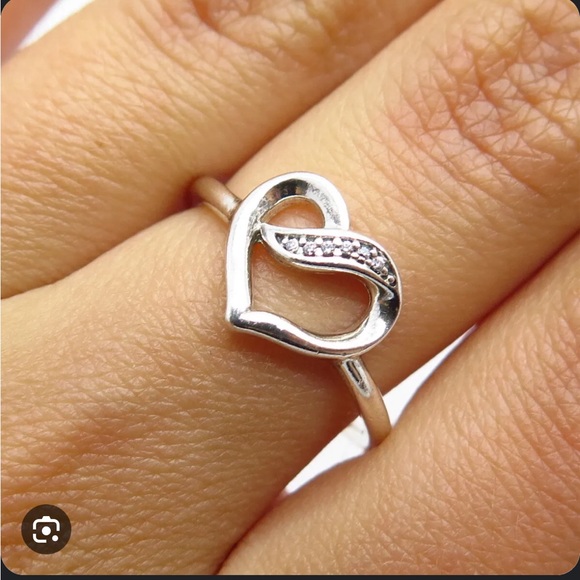 Pandora | Jewelry | Pandora Open Heart Ring | Poshmark